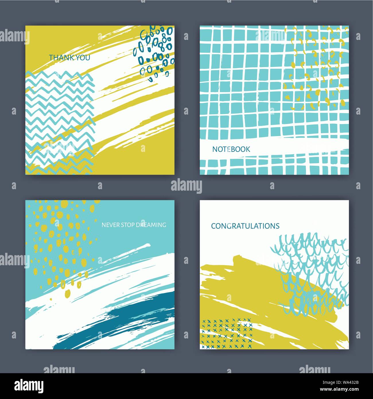 Vector abstract hand drawn painted background design Stock Vector Image ...