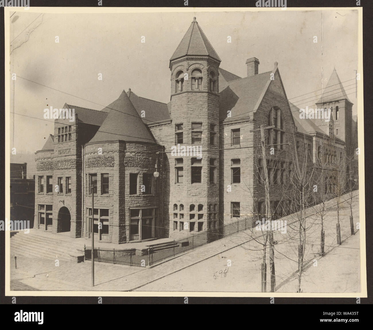 Braddock Carnegie Free Library addition, Braddock, Pennsylvania Stock ...