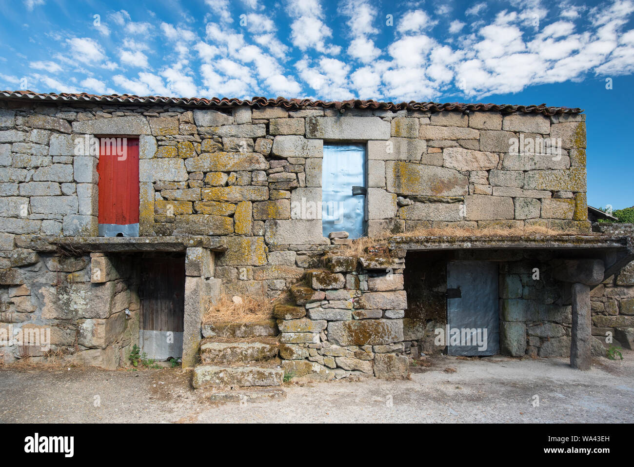 typical old villages in Galicia, northern Spain Stock Photo - Alamy