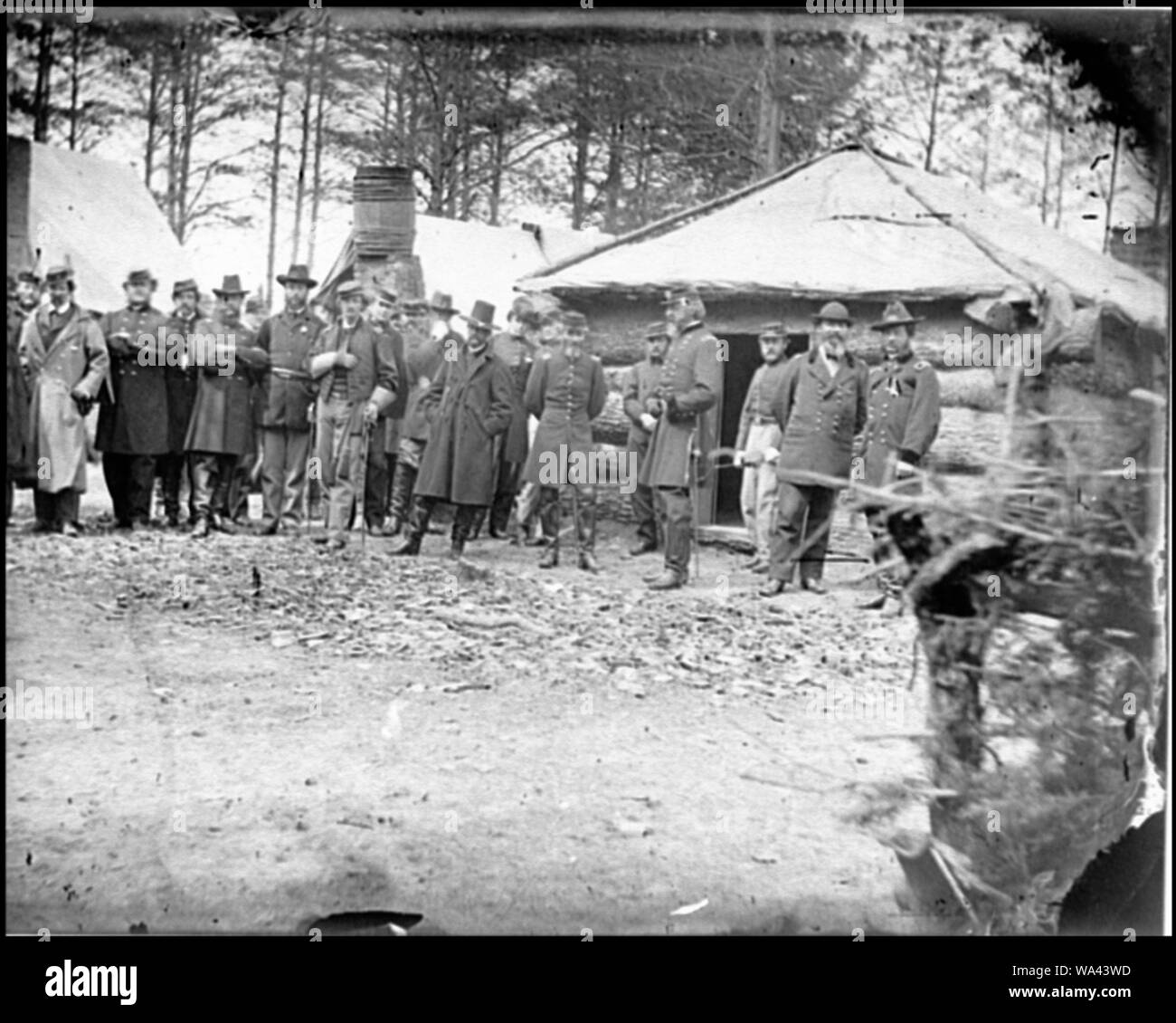 Brandy Station, Va. Gens. George G. Meade, John Sedgwick, and Robert O ...