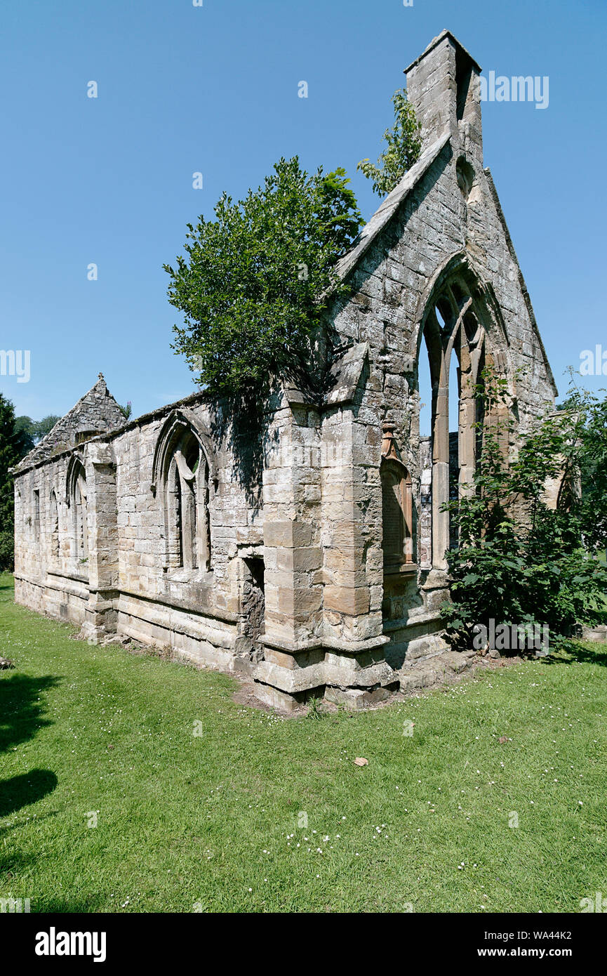 Ruined church at site of first preceptory in Scotland of the Knights ...