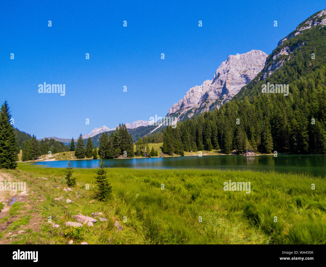 Valagola Lake, Dolomites, Italy Stock Photo - Alamy