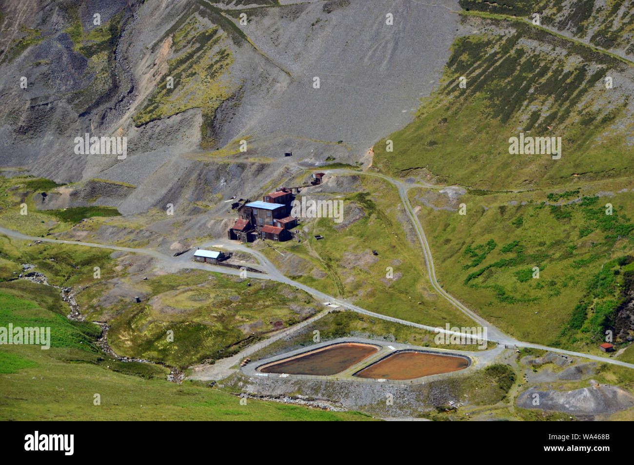 Force Crag Metal Mine in the Coldale Valley from the Sail Pass Path to ...