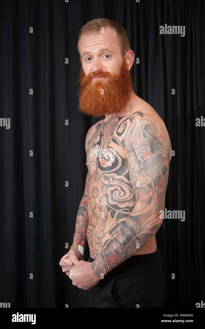 Tattooed Karl O'Neill; Tatcon tattoo festival opens in Blackpool ...