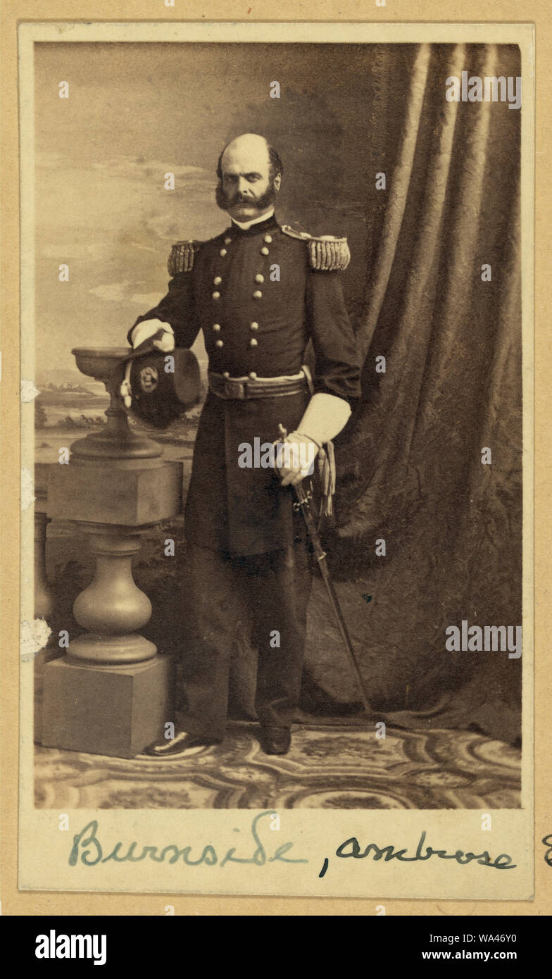 Brig. Gen. Ambrose E. Burnside, full-length studio portrait, standing ...
