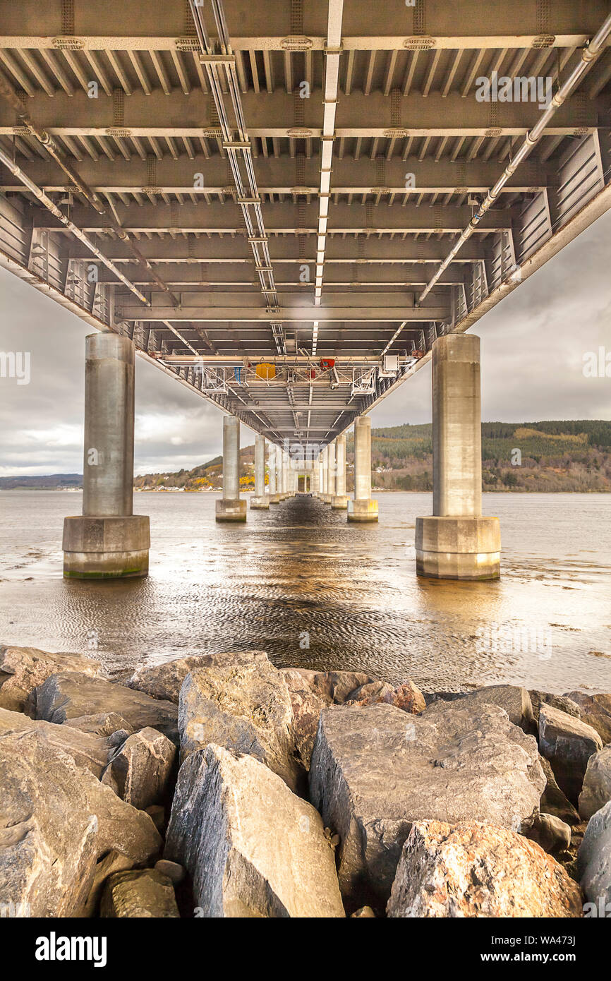 Kessock Bridge Inverness, as seen from below Stock Photo - Alamy