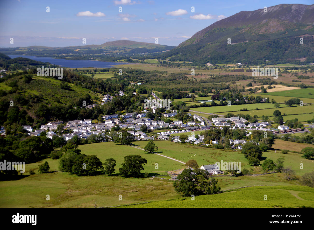 The Village of Braithwaite from the Footpath to the Wainwright 'Barrow ...