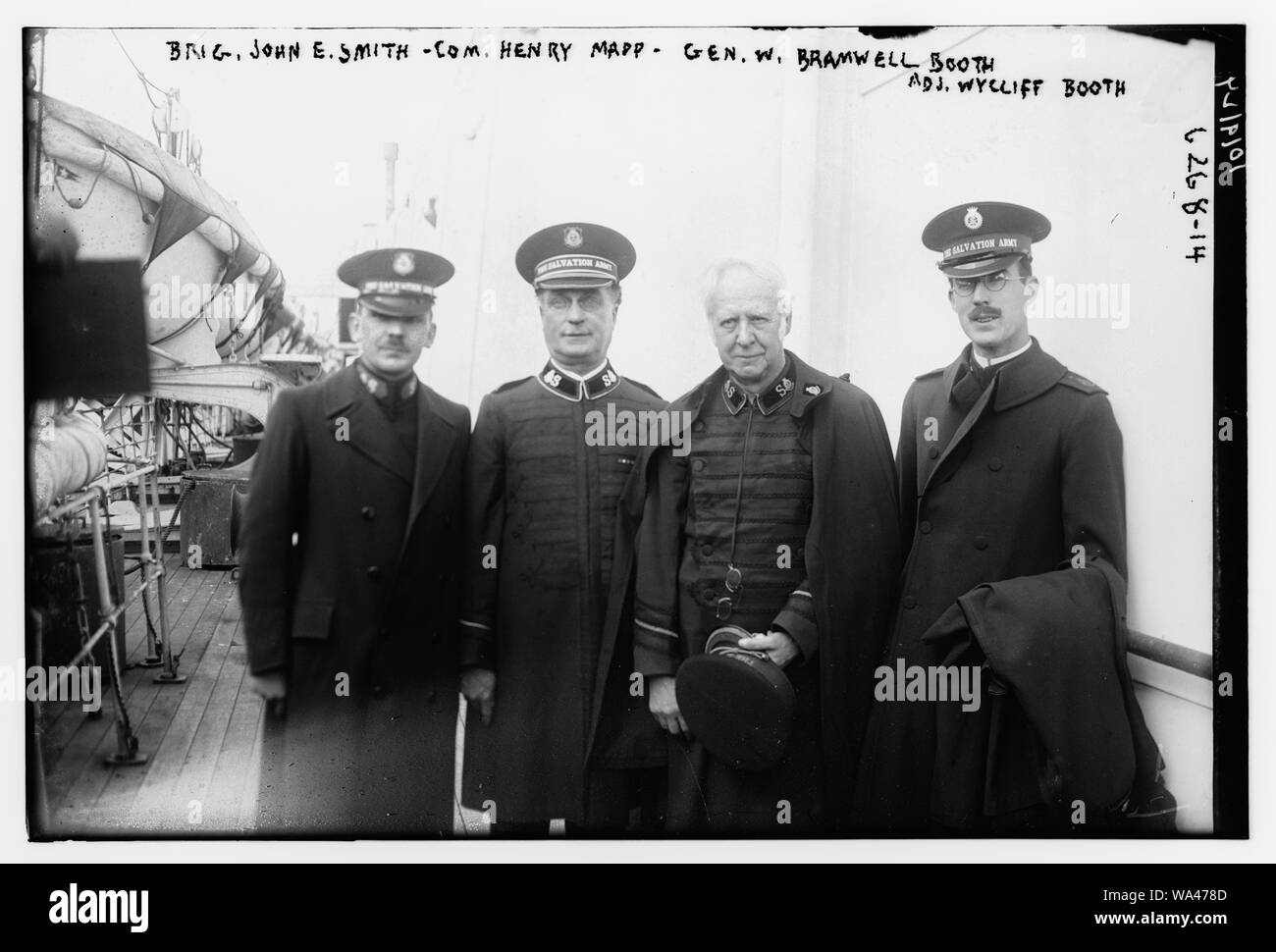Brig. Gen. John E. Smith, Com. Henry Mapp, Gen. W. Bramwell Booth ...