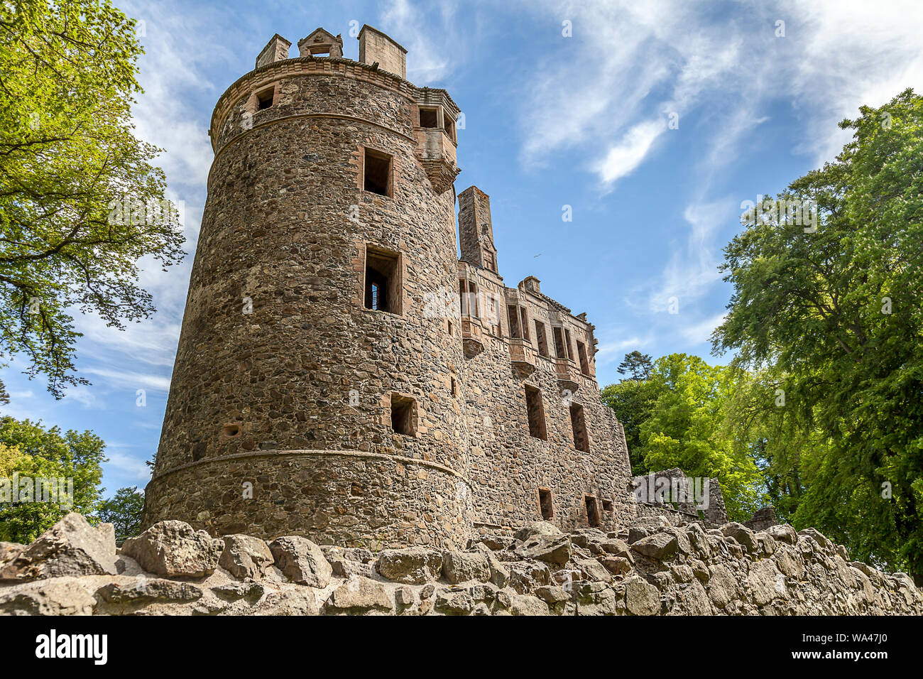 Huntly Castle is a ruined castle in Huntly in Aberdeenshire, Scotland ...