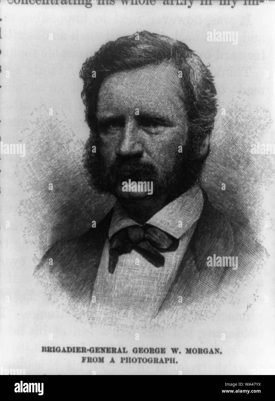 Brigadier-General George W. Morgan, head-and-shoulders portrait, facing ...