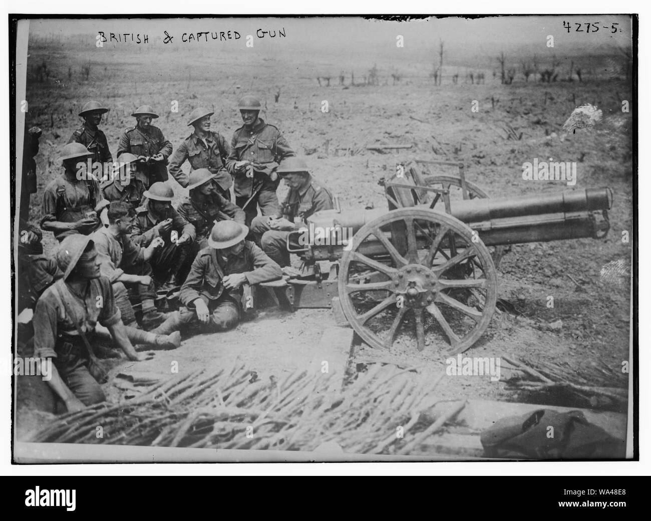 British & captured gun Stock Photo - Alamy