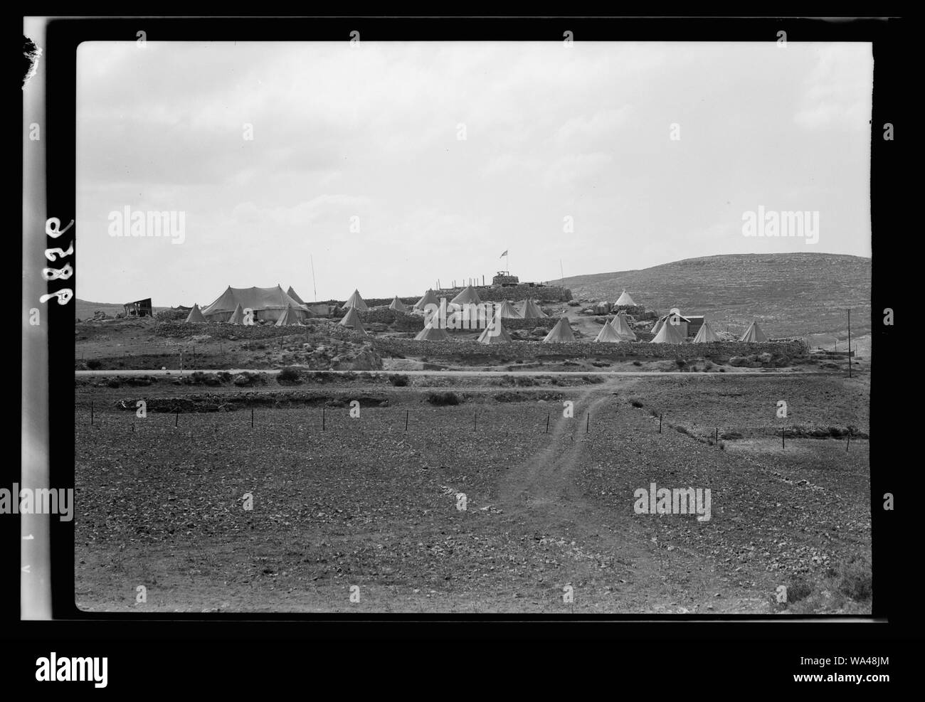 British Military Camp at klm. 41, Lubban-Nablus Rd. Gen[eral] view of ...