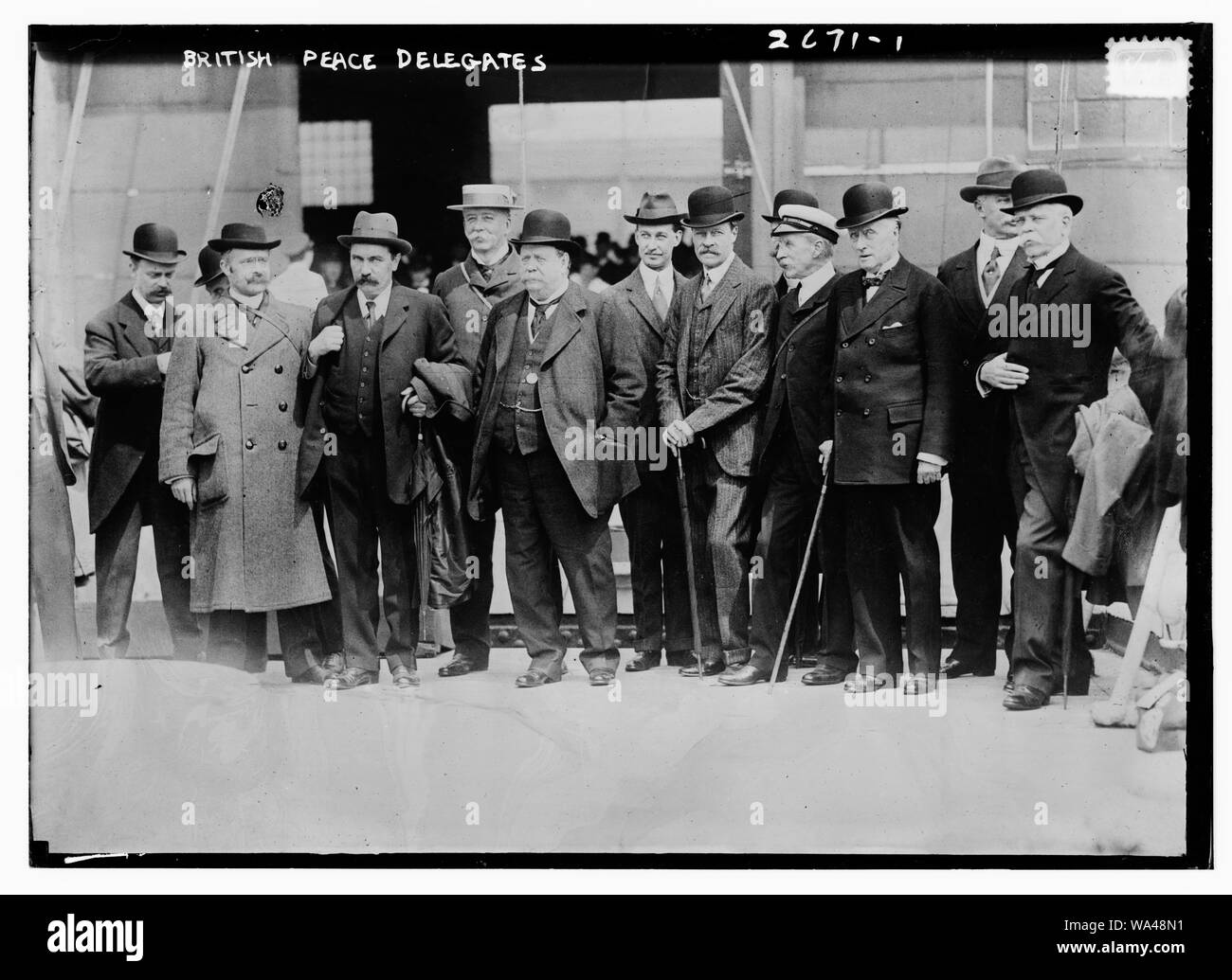 British Peace delegates Stock Photo - Alamy