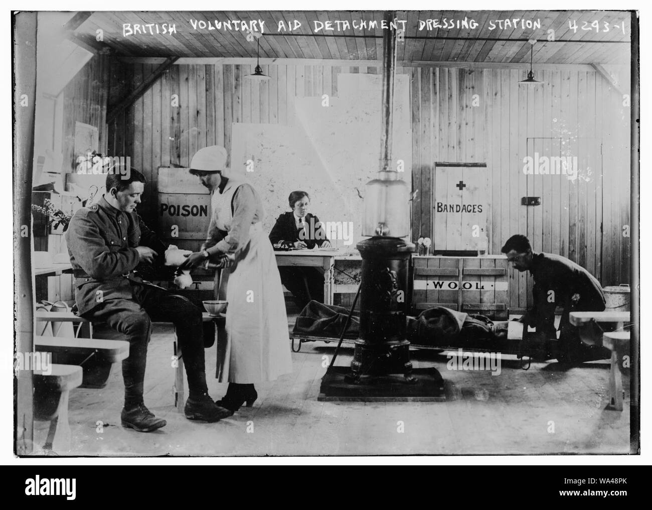 British Voluntary Aid detachment dressing station Stock Photo - Alamy