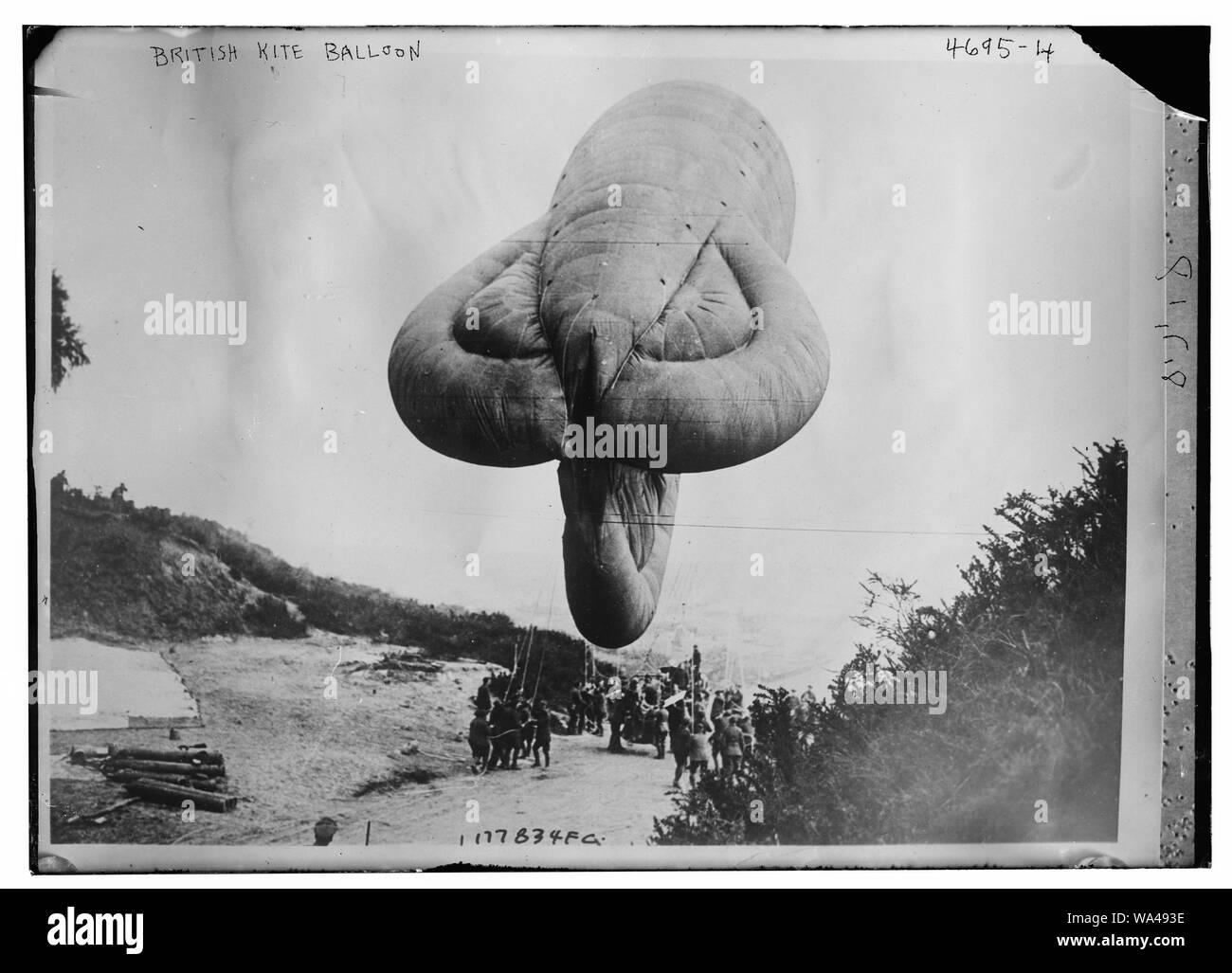 British kite balloon Stock Photo - Alamy