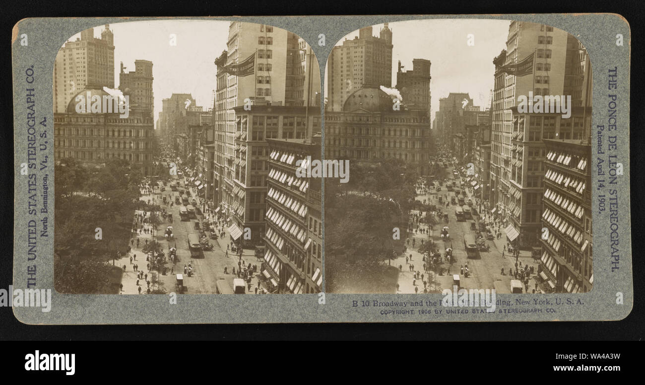 Broadway and the Post Office Building, New York, U.S.A Stock Photo - Alamy