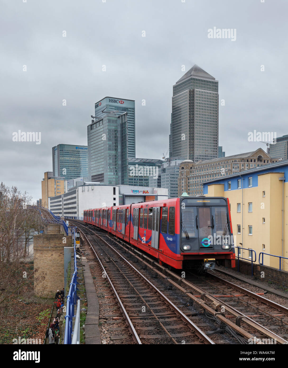 16/01/2019 Westferry, KeolisAmey London Docklands Light Railway trains ...