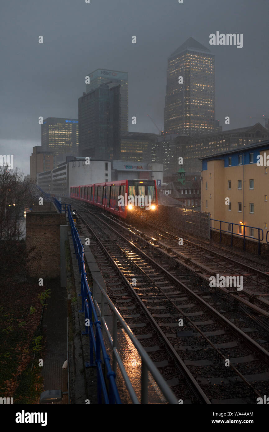 Dock lands light railway hi-res stock photography and images - Alamy