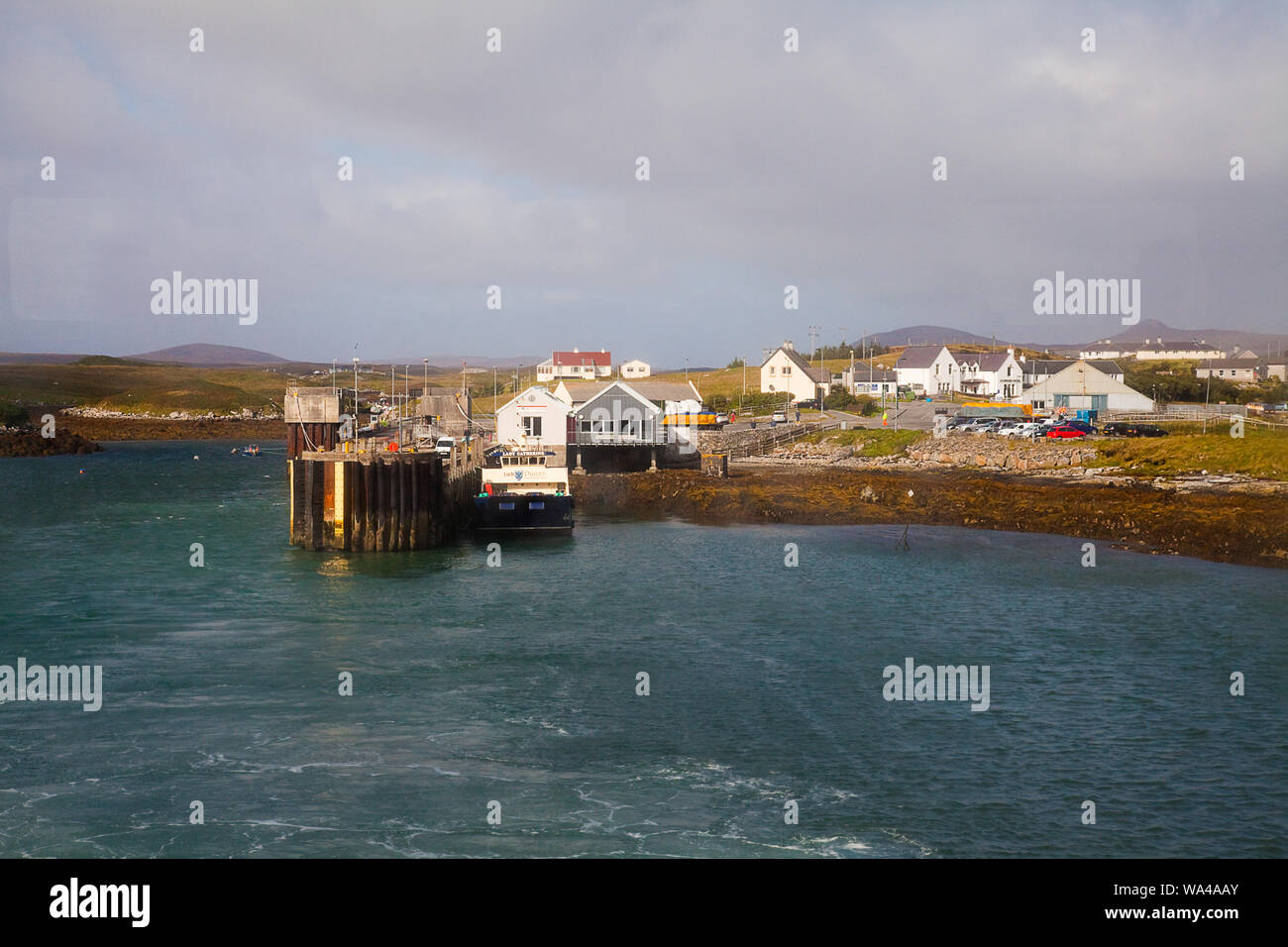 Leverburgh to Berneray Ferry Stock Photo - Alamy