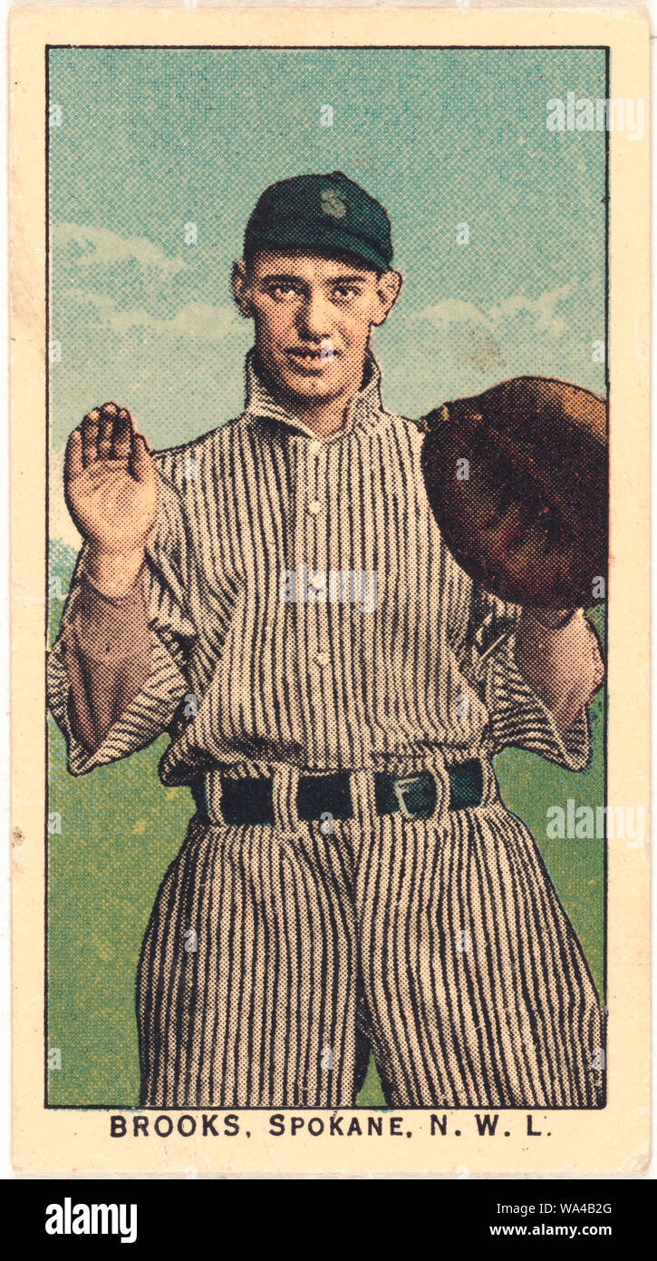 Brooks, Spokane Team, baseball card portrait Stock Photo - Alamy