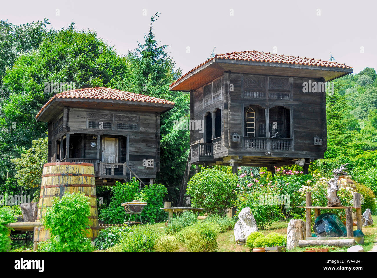Istanbul, Turkey, 5 June 2011: Beautiful exterior of authentic mansion ...