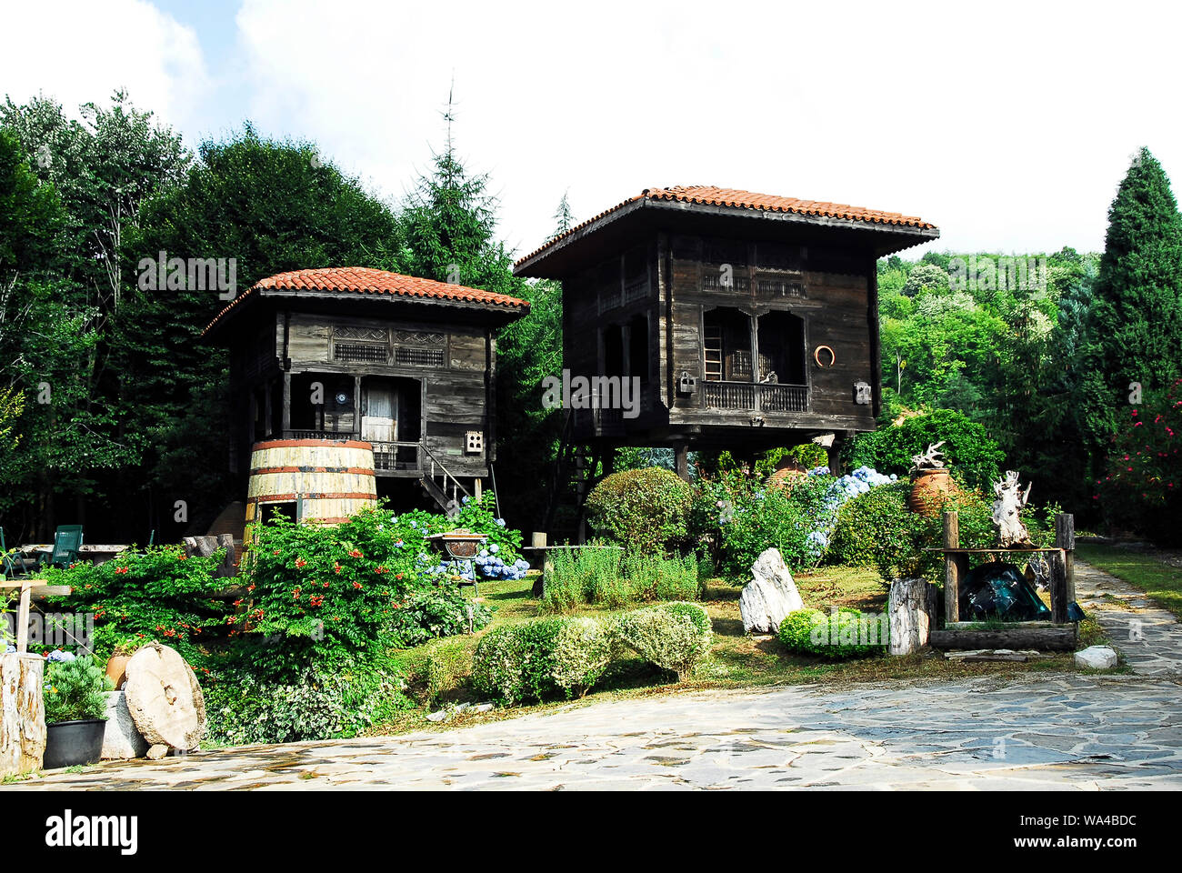Istanbul, Turkey, 15 July 2011: Beautiful exterior of authentic mansion ...