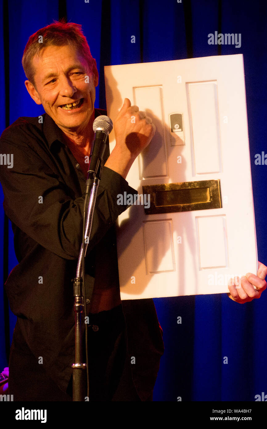 15 August 2019 - London, UK - Martin Soan with his props performing ...