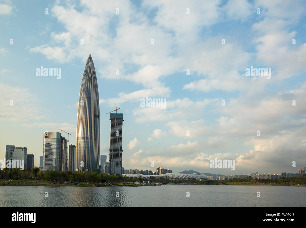 Shenzhen nanshan district an evening scene Stock Photo - Alamy