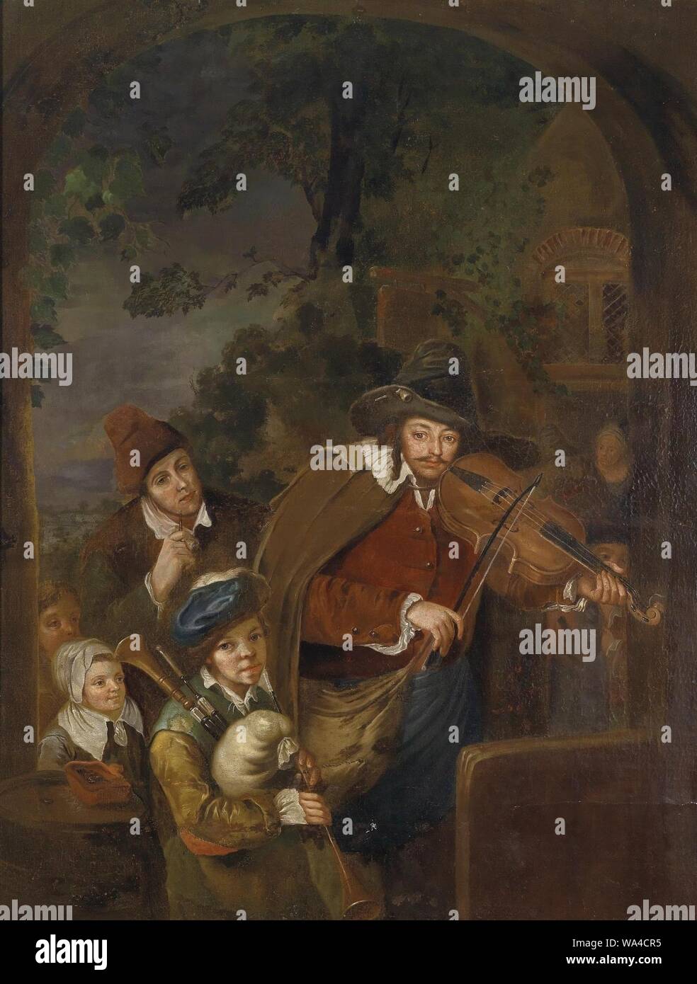 Christian Wilhelm Ernst Dietrich (Nachahmer) - Wandermusikanten Stock ...