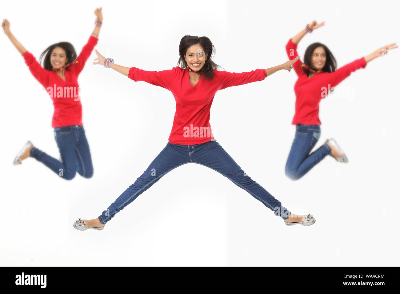 Multiple action people Cut Out Stock Images & Pictures - Alamy