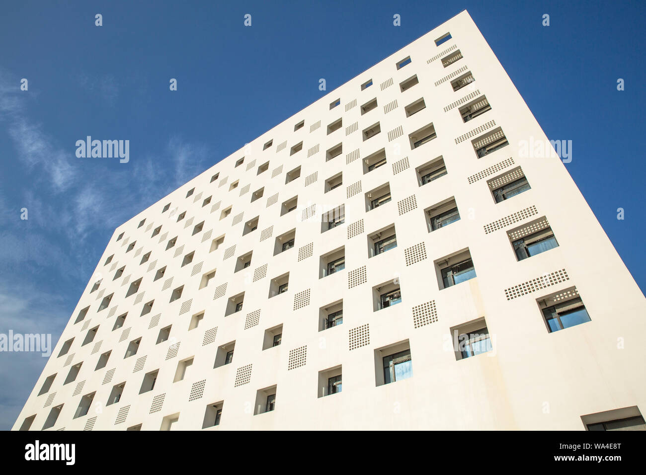 Modern building exterior wall Stock Photo - Alamy