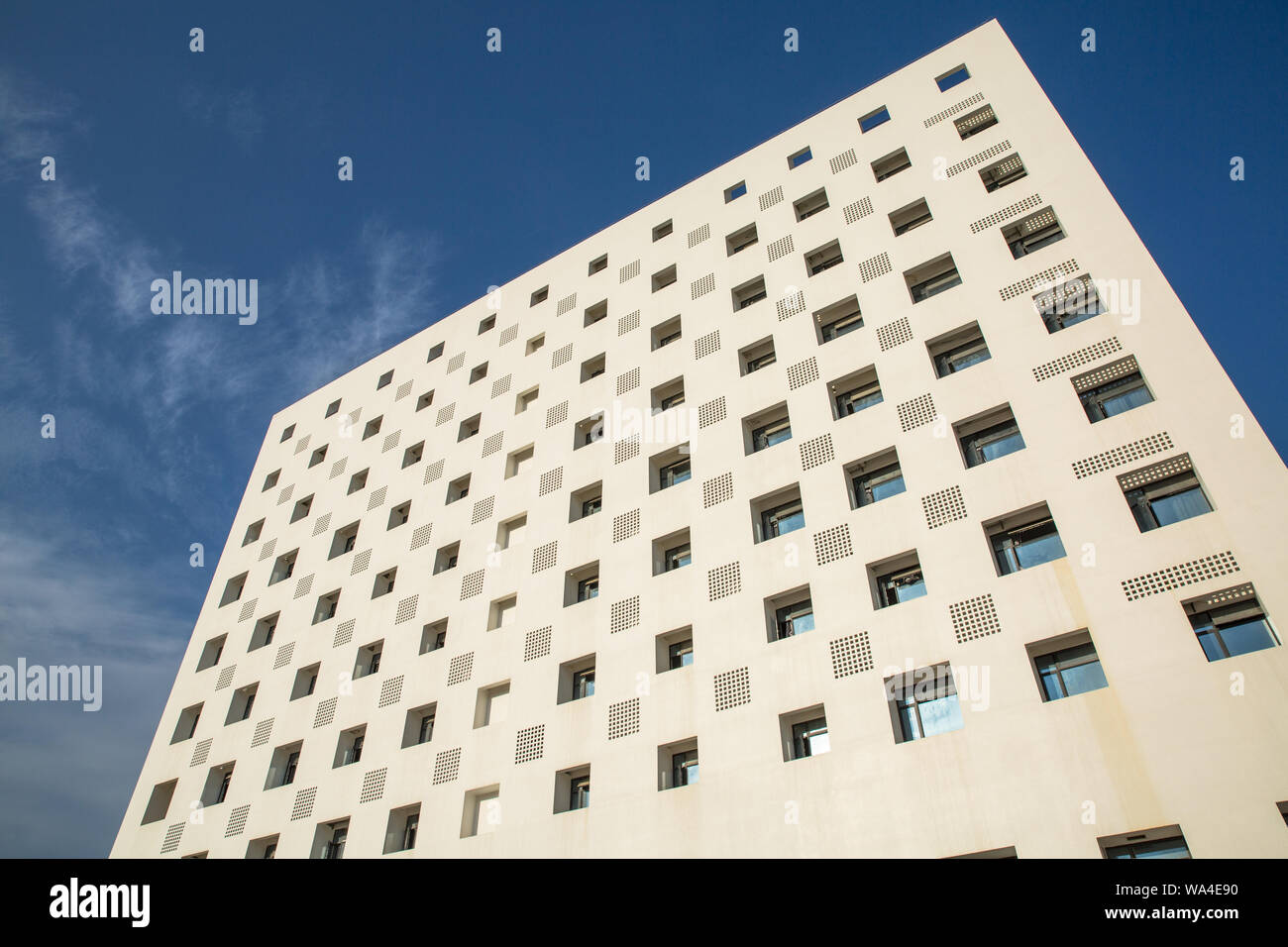 Modern building exterior wall Stock Photo - Alamy