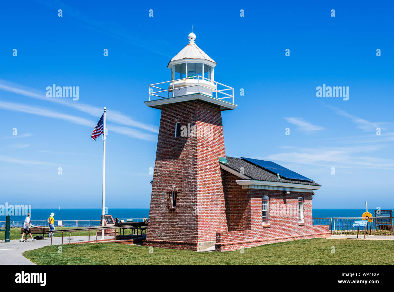 Santa Cruz, CA West Cliff Drive Santa Cruz Lighthouse Stock Photo - Alamy