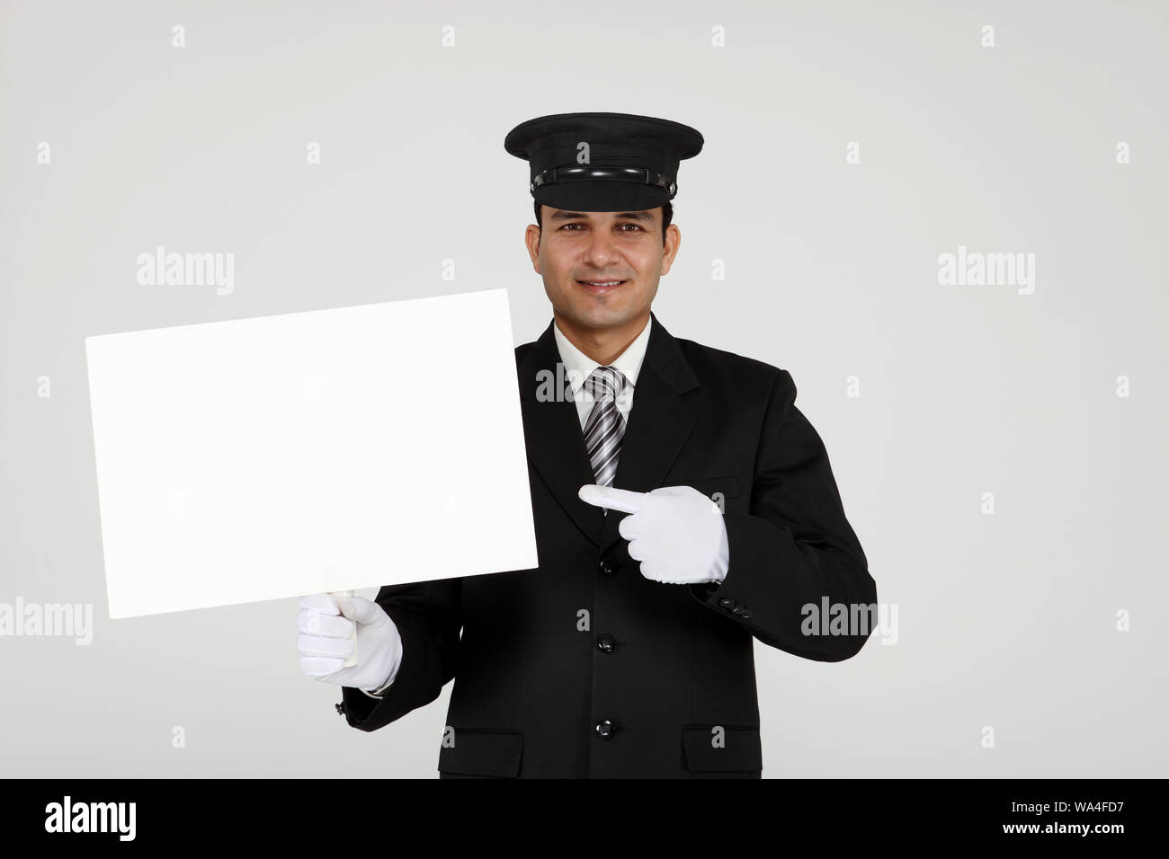 Chauffeur holding sign hi-res stock photography and images - Alamy