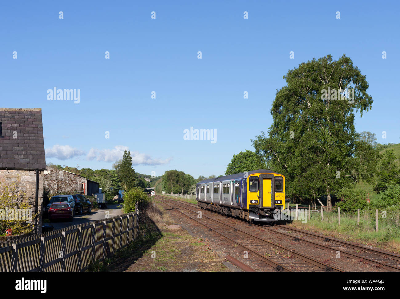 Arriva Northern rail class 150 sprinter train at Wennington on the ...