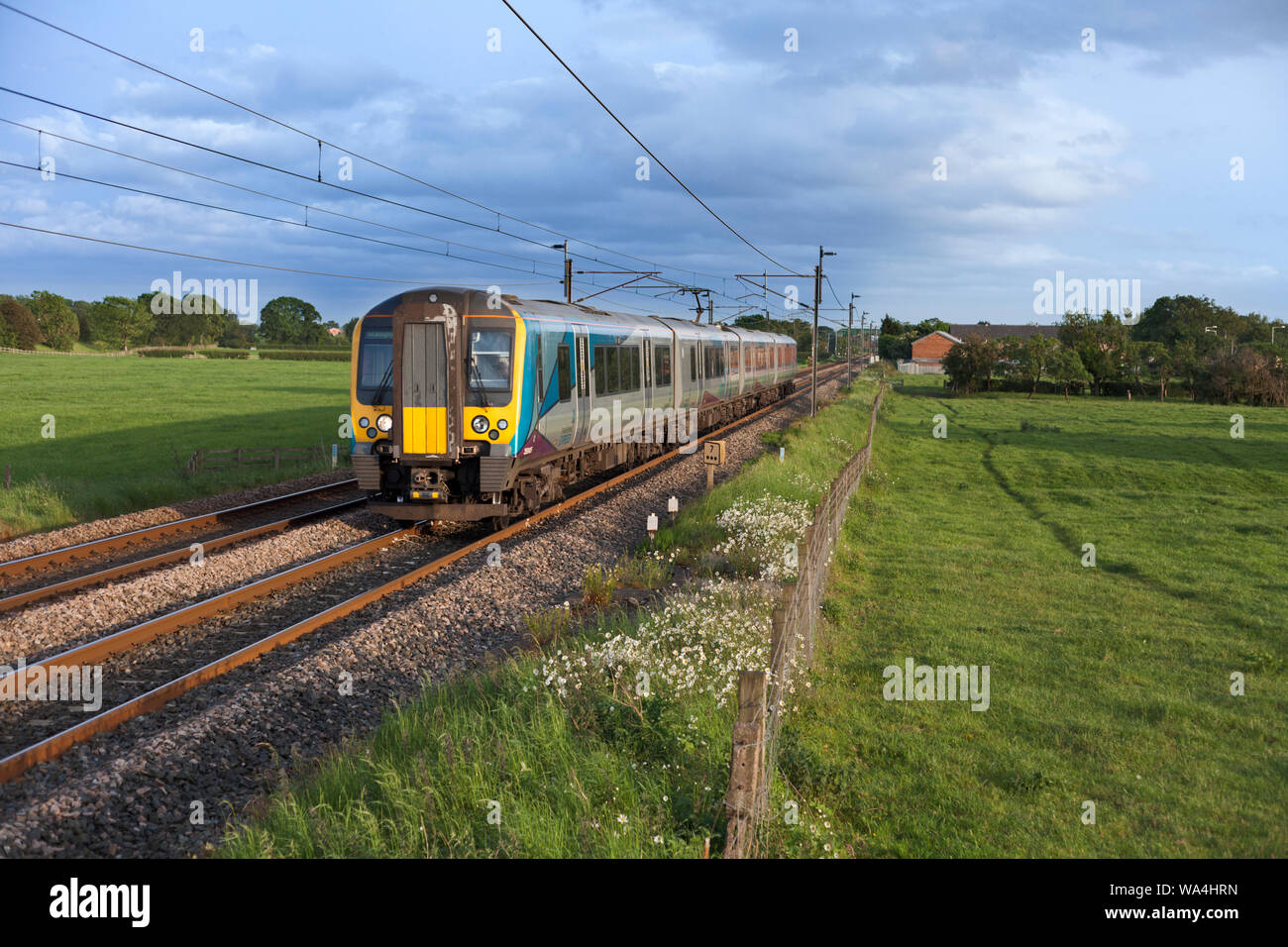 First Transpennine Express class 350 electric train on the west coast ...
