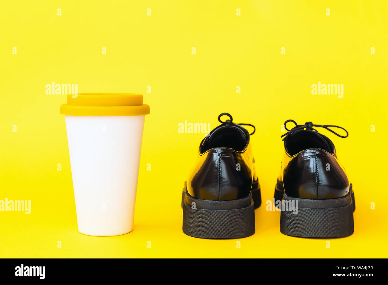 Black school shoes hi-res stock photography and images - Alamy