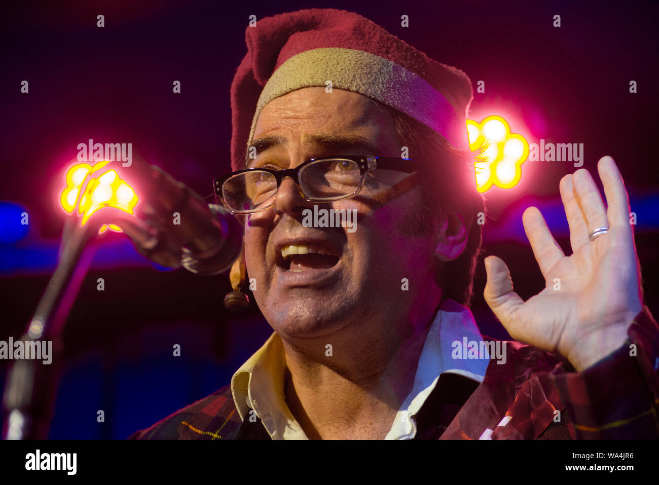 15 August 2019 - London, UK - Ronnie Rigsby (Logan Murray) performing ...