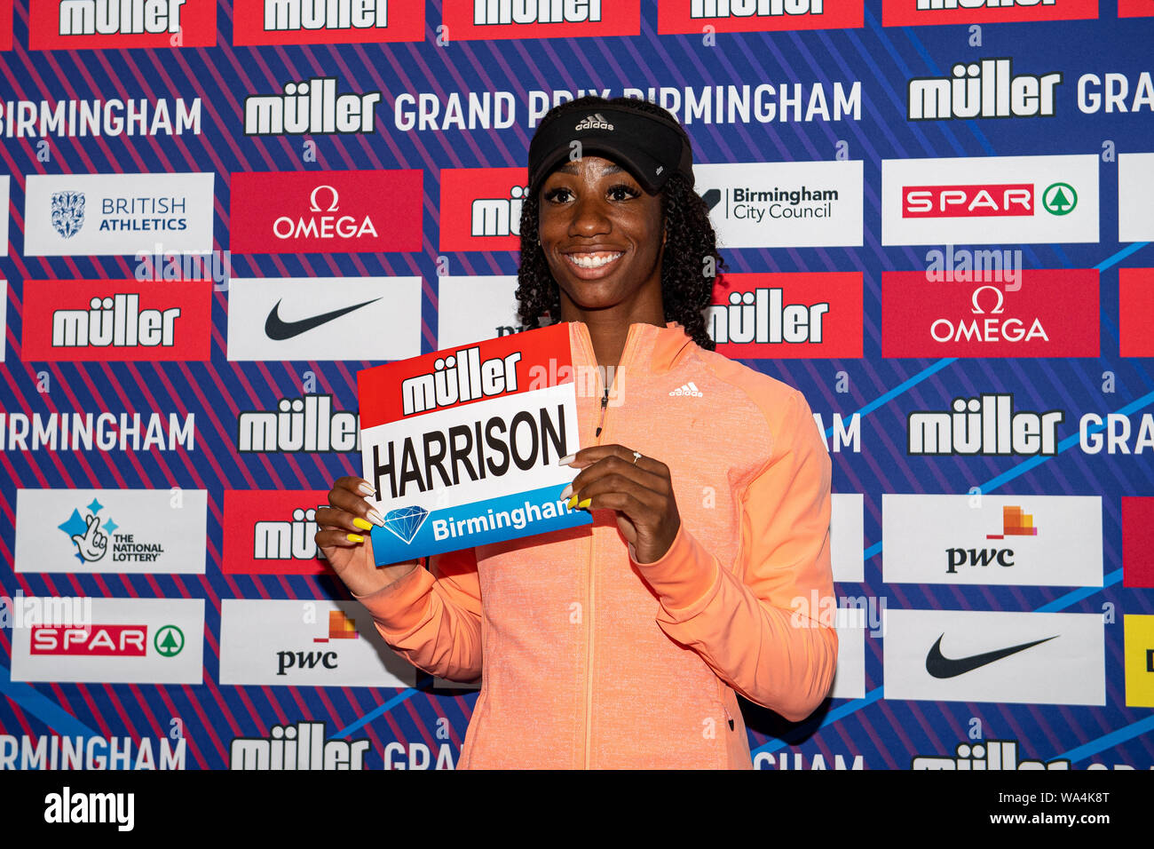 BIRMINGHAM, UNITED KINGDOM. 17th Aug, 2019. Kendra Harrison of USA ...