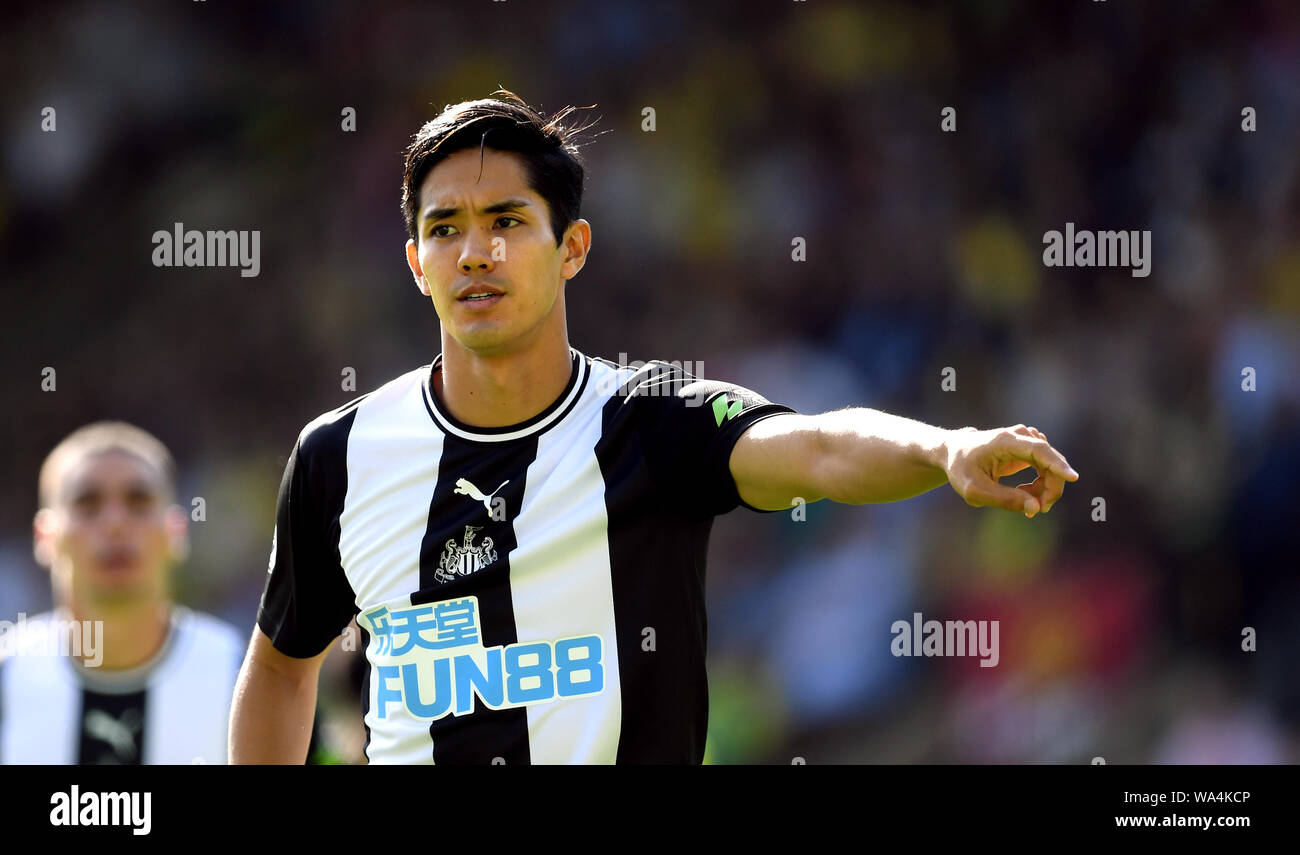 Yoshinori Muto, Newcastle United Stock Photo - Alamy