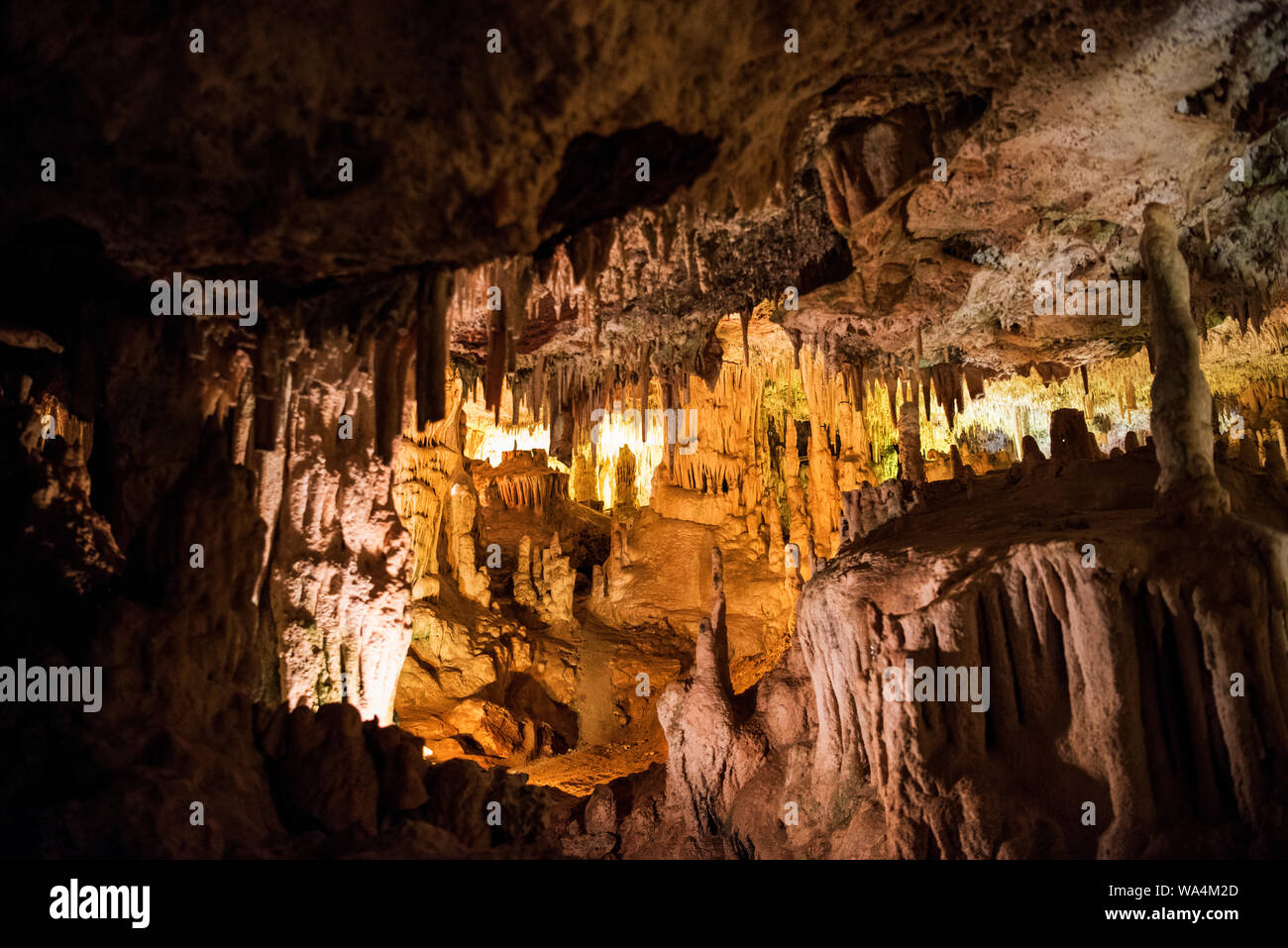 Cave interior lighted hi-res stock photography and images - Alamy