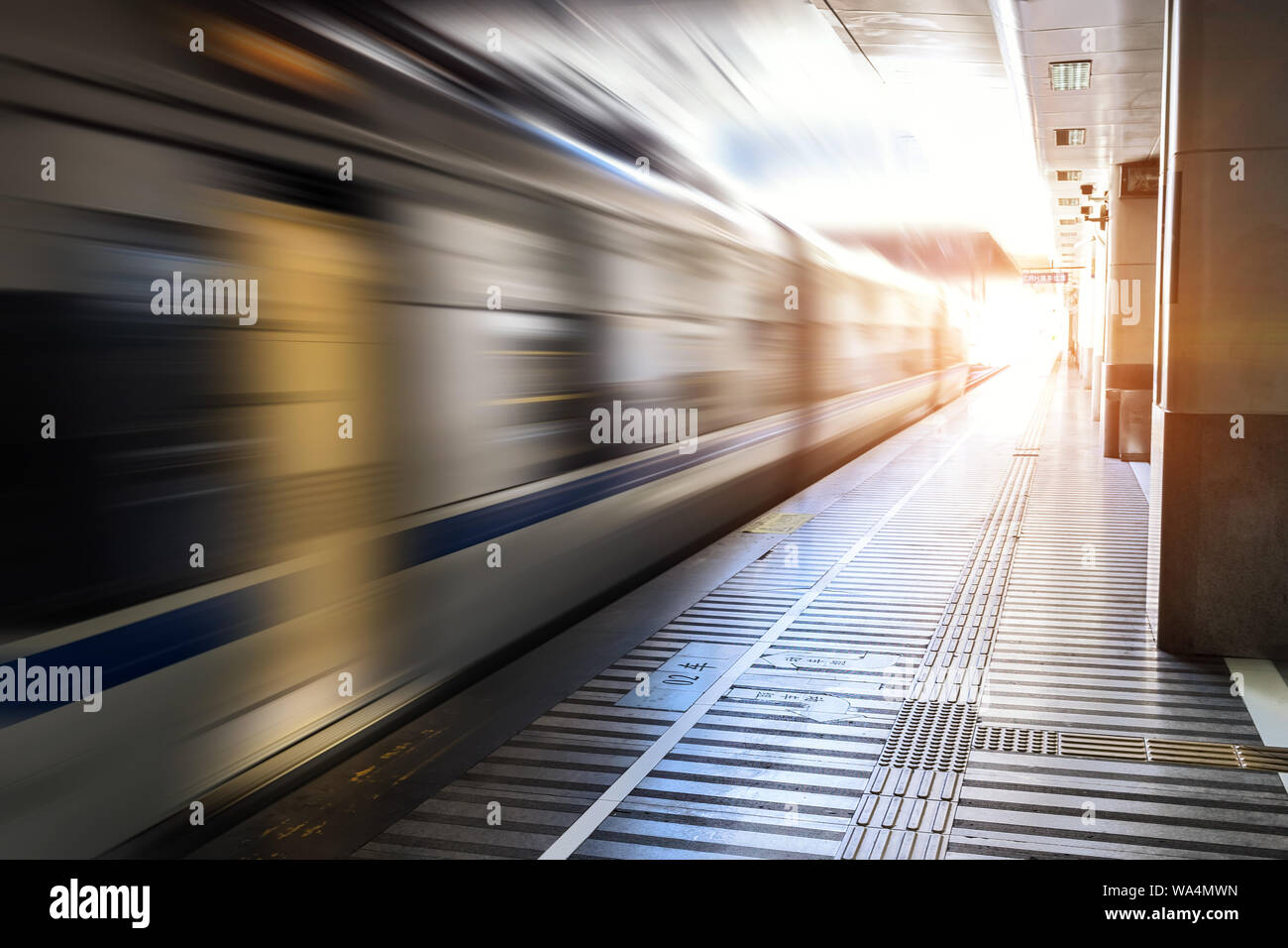 High-speed rail platform Stock Photo - Alamy