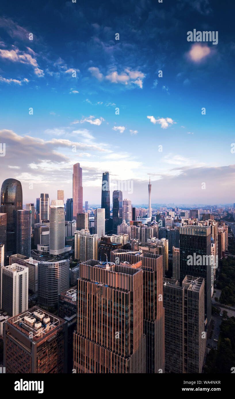 Aerial view panoramic guangzhou city hi-res stock photography and ...