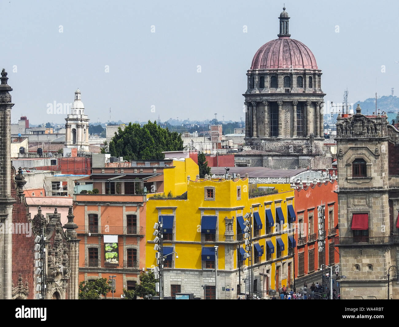 Historic downtown of Mexico city Stock Photo - Alamy