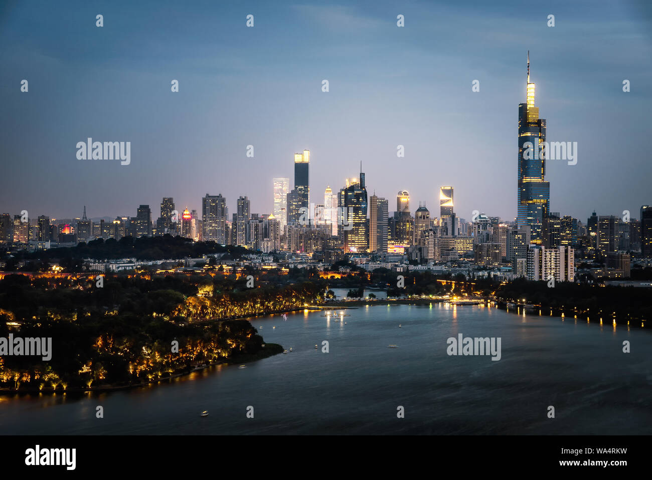 Nanjing city night view hi-res stock photography and images - Alamy