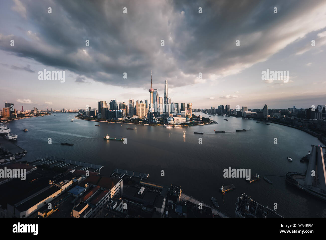 Lujiazui clouds hi-res stock photography and images - Alamy