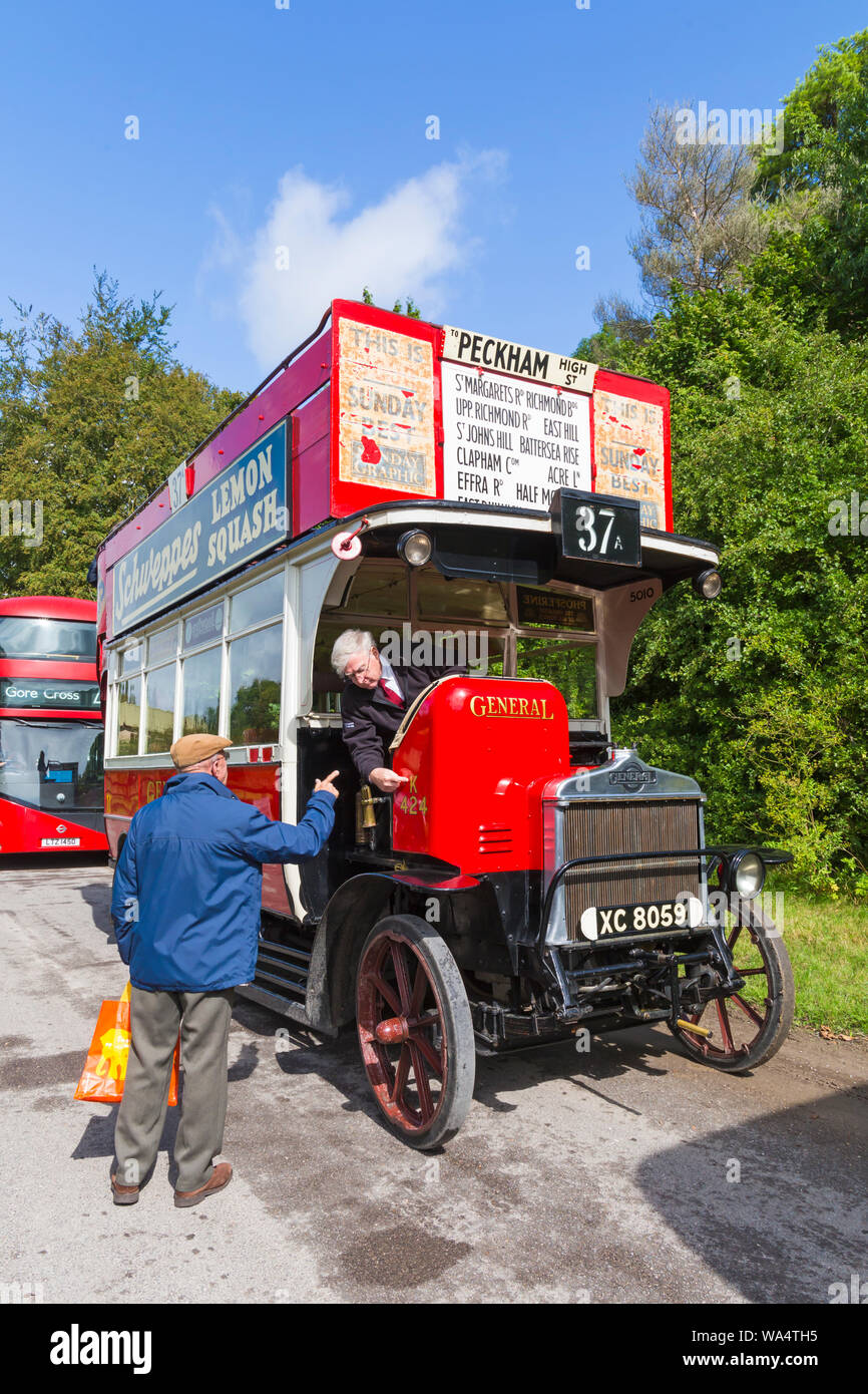 Open top vintage bus hi-res stock photography and images - Alamy
