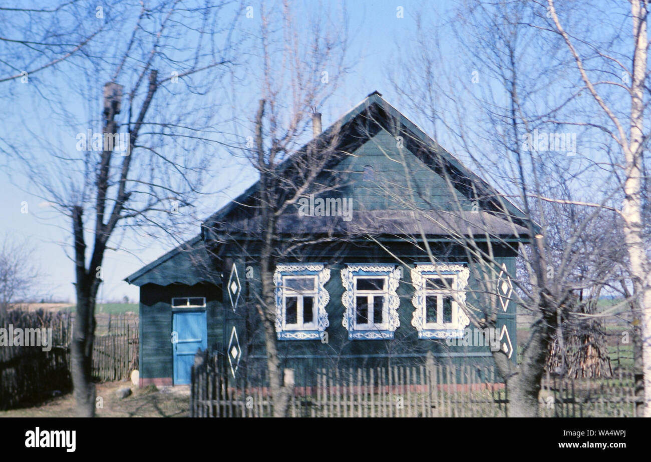 A home in the Russia countryside in the late 1970s USSR (1978 Stock ...