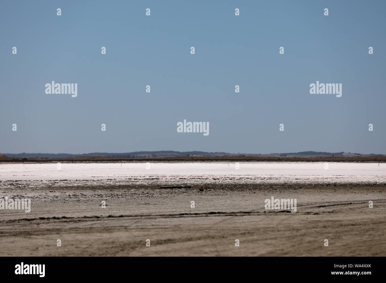 Dry salt lake in Australia Stock Photo - Alamy