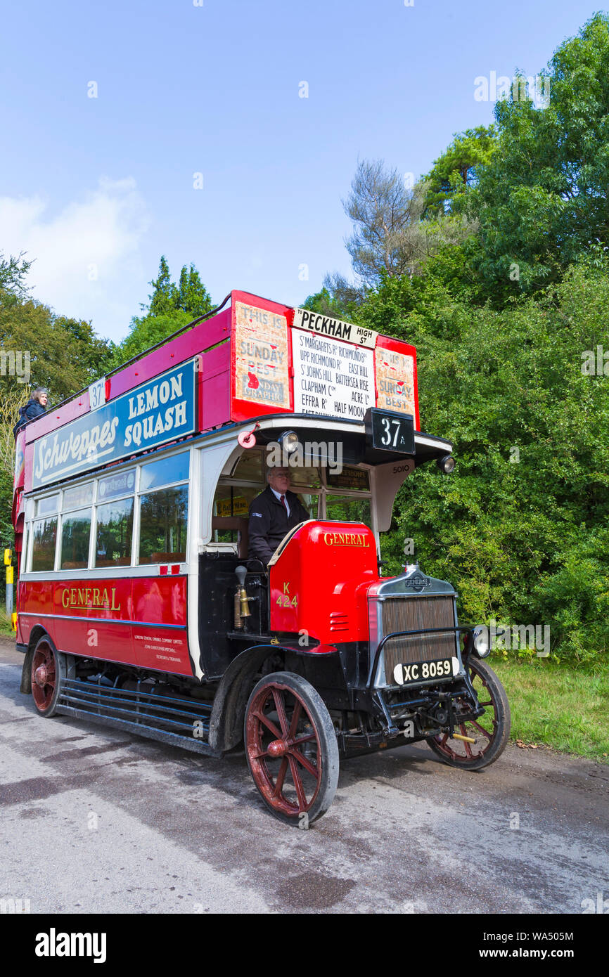 Open top vintage bus hi-res stock photography and images - Alamy